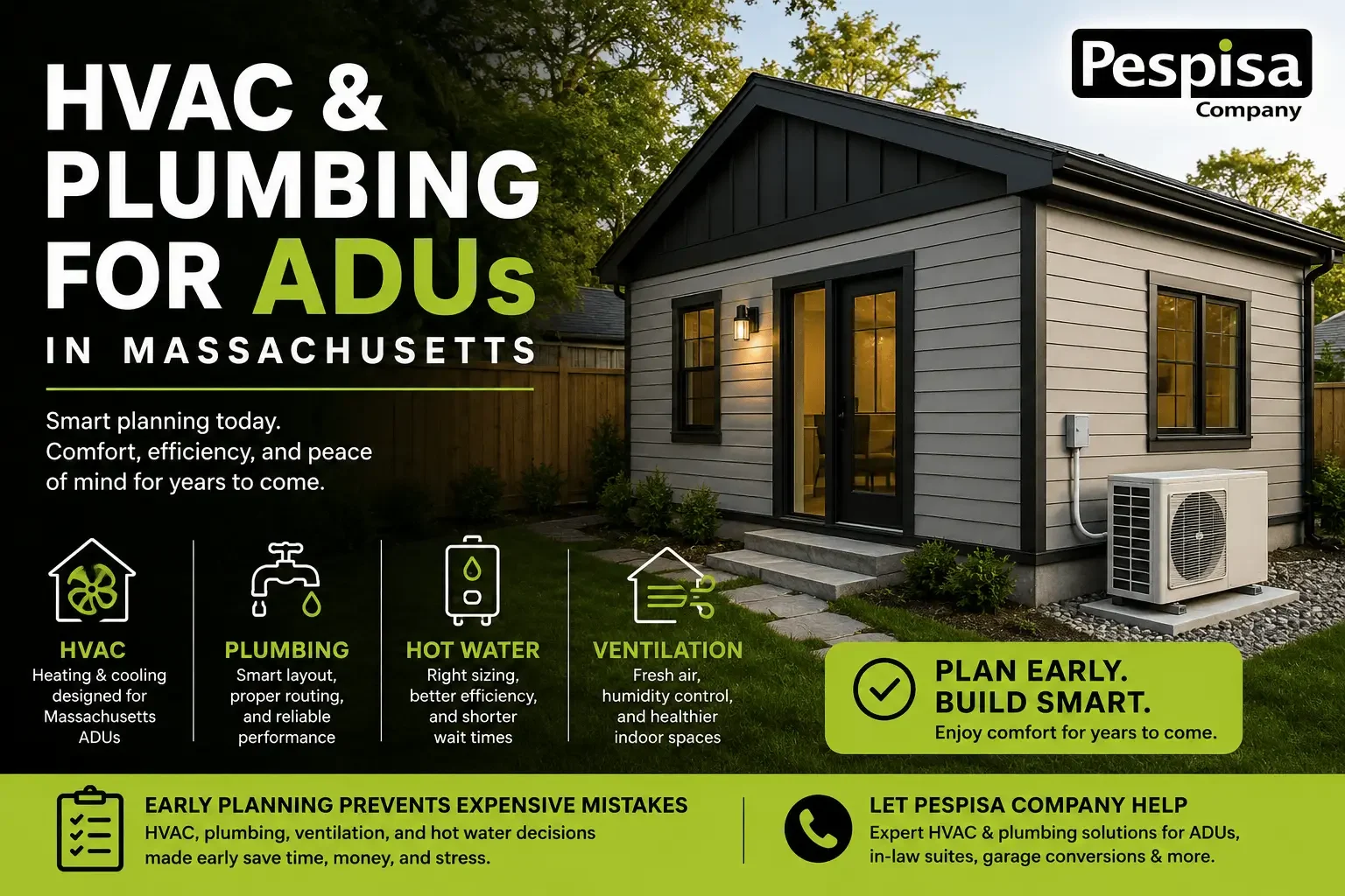 HVAC & Plumbing for ADUs in Massachusetts